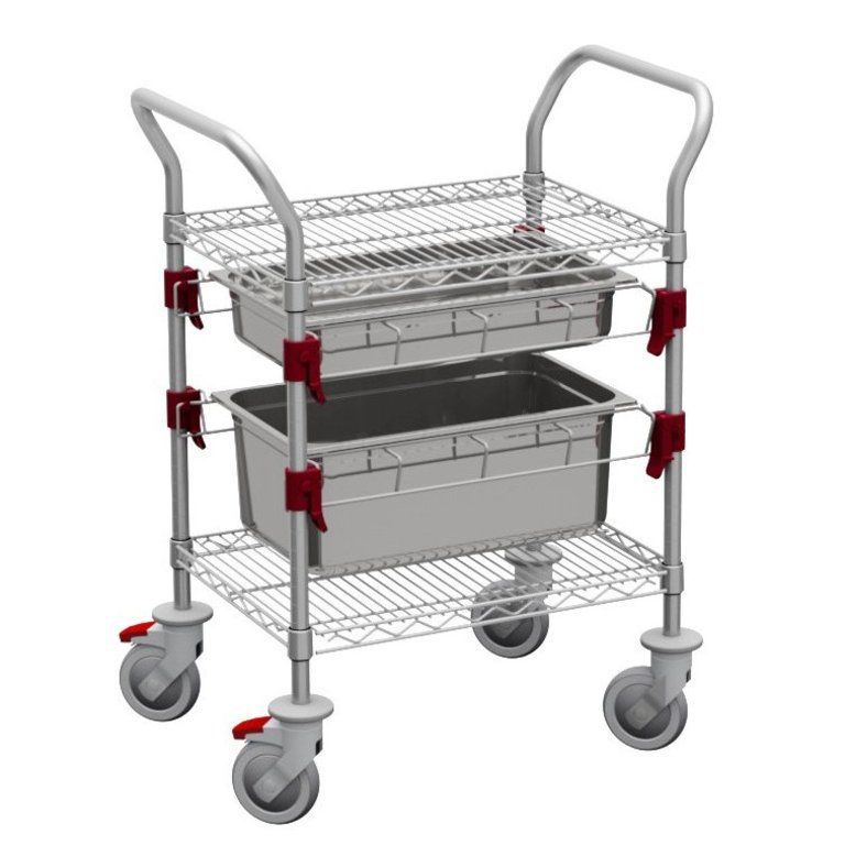 Food tray trolley - MISO530M - QUATRO S.R.L. - for commercial kitchen ...