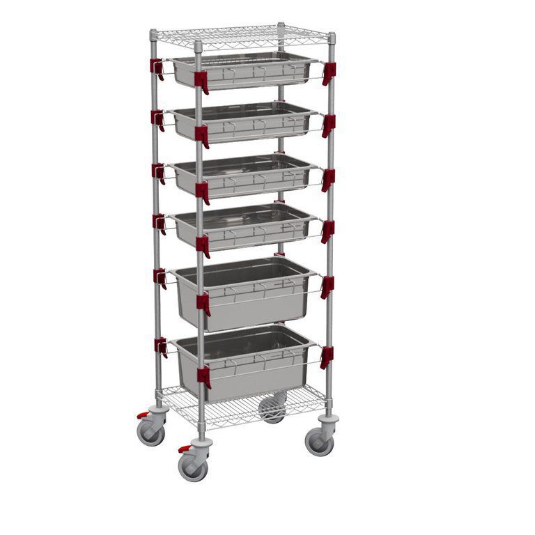 Food tray trolley - MISO530 - QUATRO S.R.L. - for commercial kitchen ...