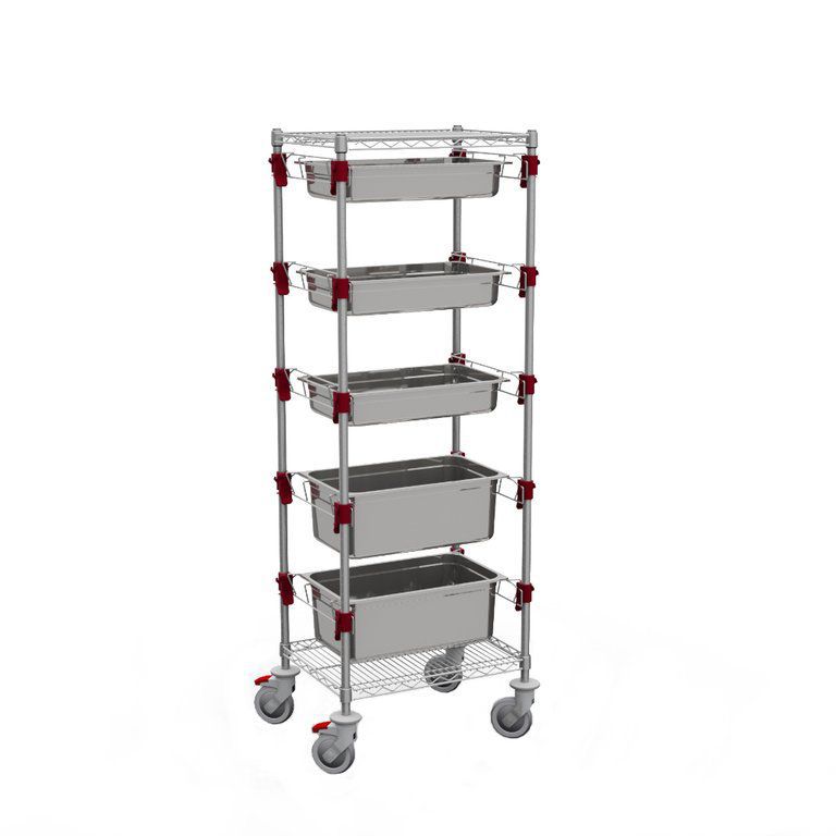 Food tray trolley - MISO325 - QUATRO S.R.L. - for commercial kitchen ...