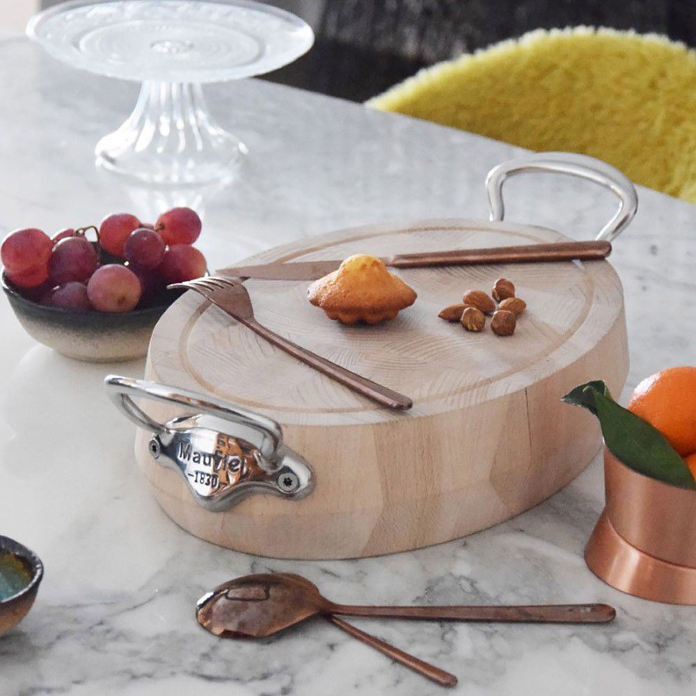 Cast iron cutting board - SAVOIR-VIVRE - MAUVIEL1830 - beech / home ...