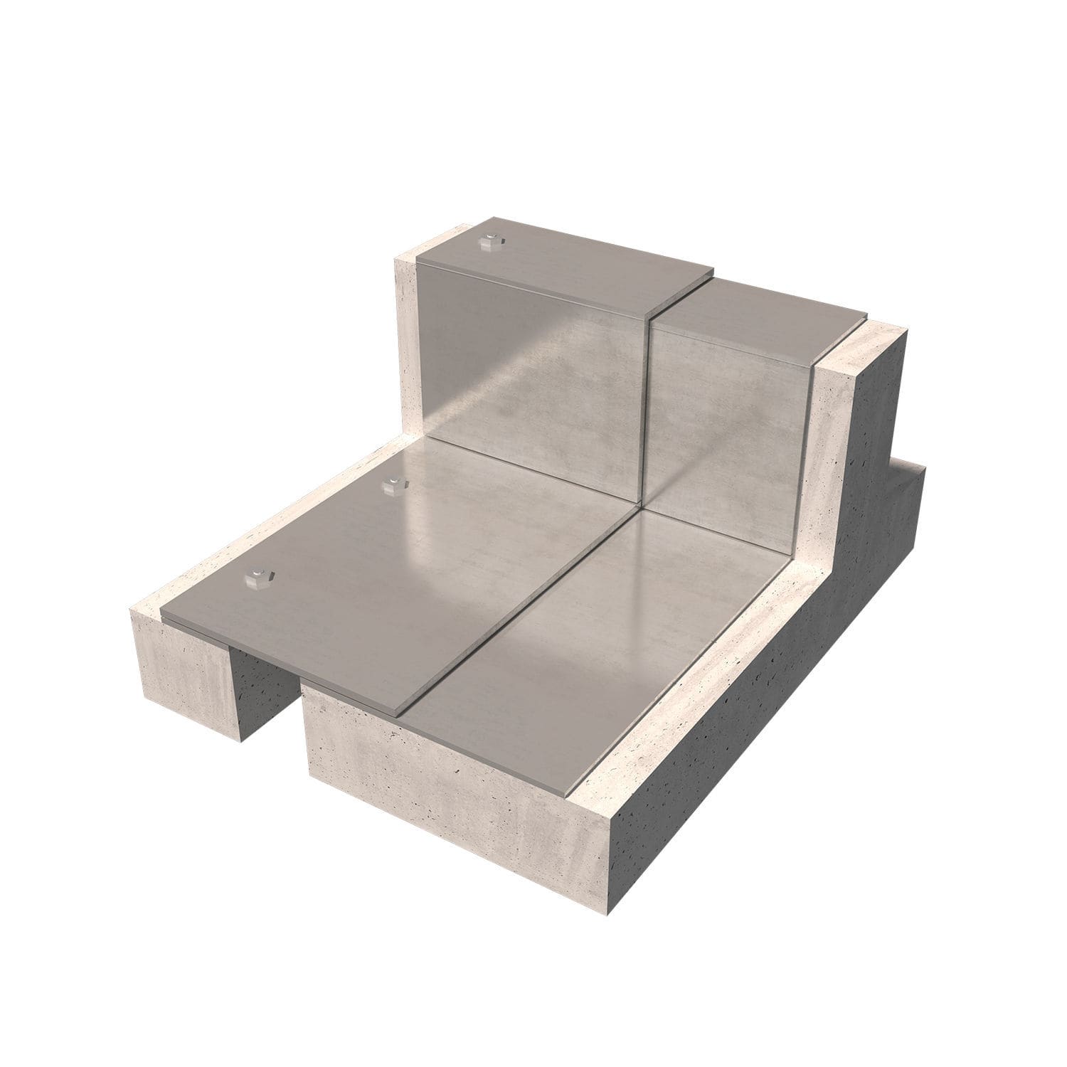 Steel expansion joint - Insametal - road / floor-recessed