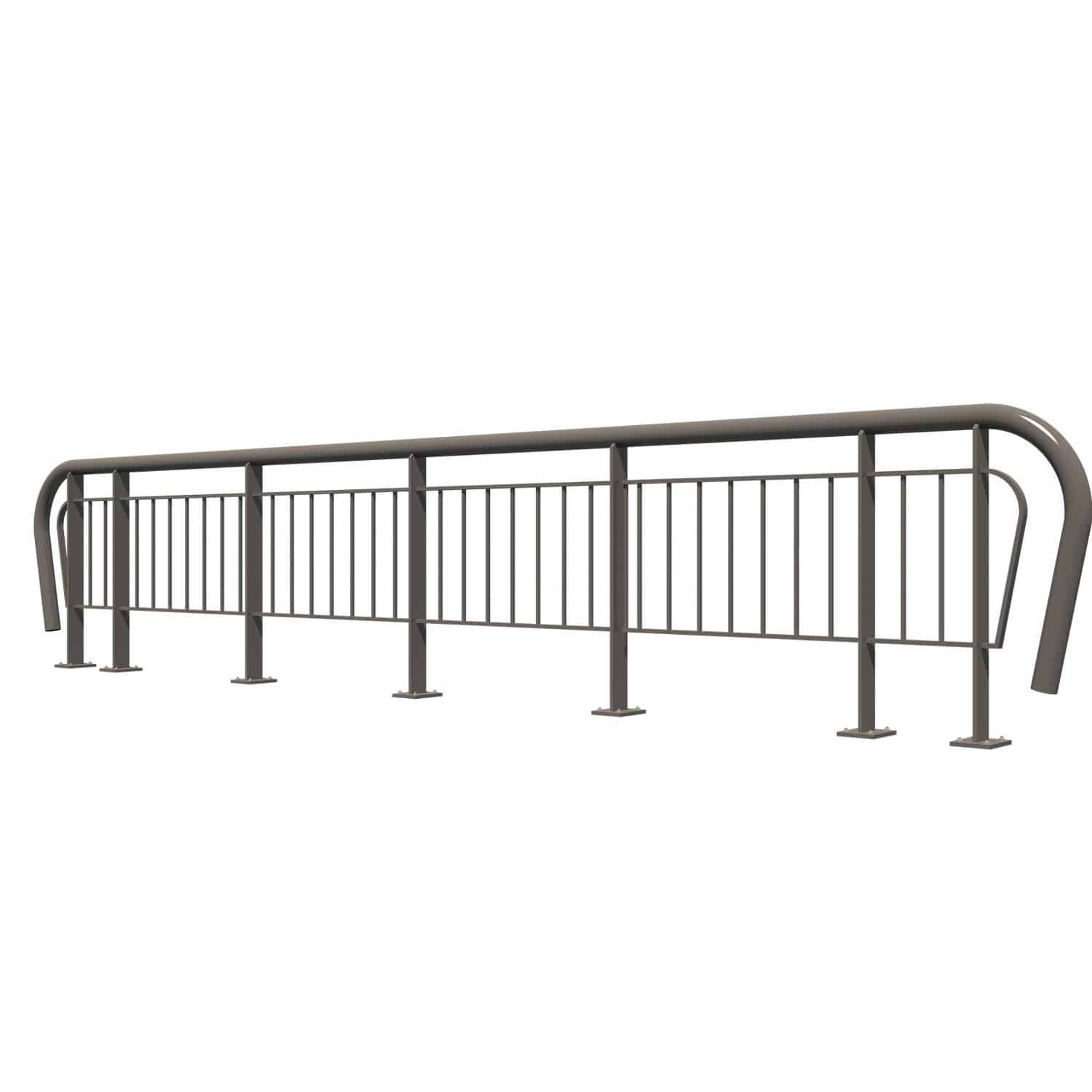 Galvanised steel railing - INSA-36 - Insametal - with bars / outdoor ...