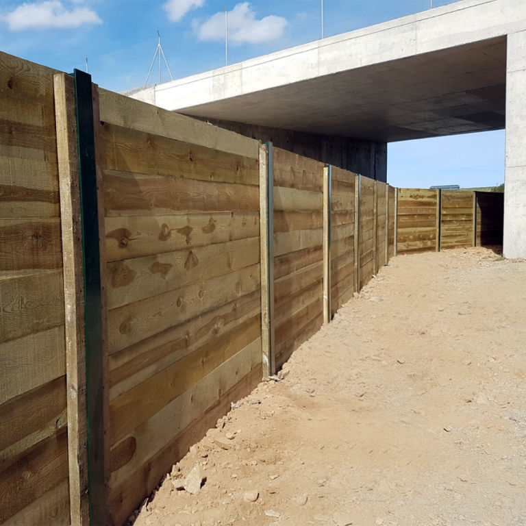 Fence with panels - INSA VP-01 - Insametal - for roads / wooden / straight