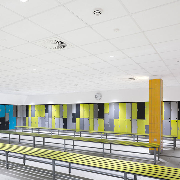 Mineral fiber suspended ceiling - HYGENA Alpha - Knauf Ceiling ...