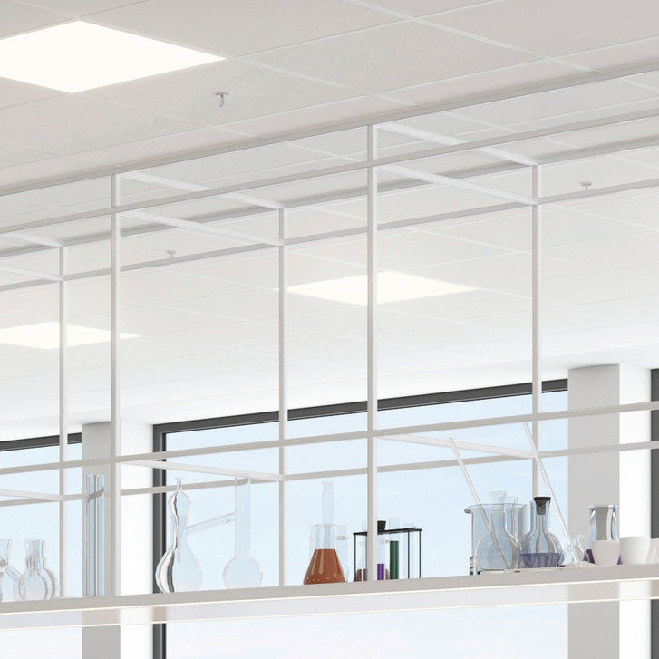 Mineral fiber suspended ceiling - HYGENA Plain - Knauf Ceiling ...
