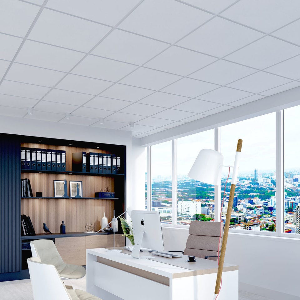 Mineral fiber suspended ceiling - ADAGIO HD+ 35 mm - Knauf Ceiling ...