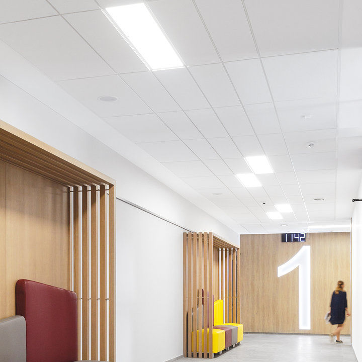 Mineral fiber suspended ceiling - AMF THERMATEX Alpha One - Knauf ...