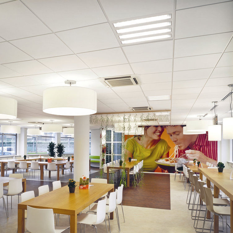 Mineral fiber suspended ceiling - Armstrong SAHARA - Knauf Ceiling ...