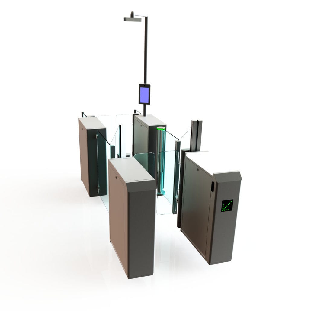 Access control speed gate - ABC Gate V2 - Saima Sicurezza SpA - glass ...