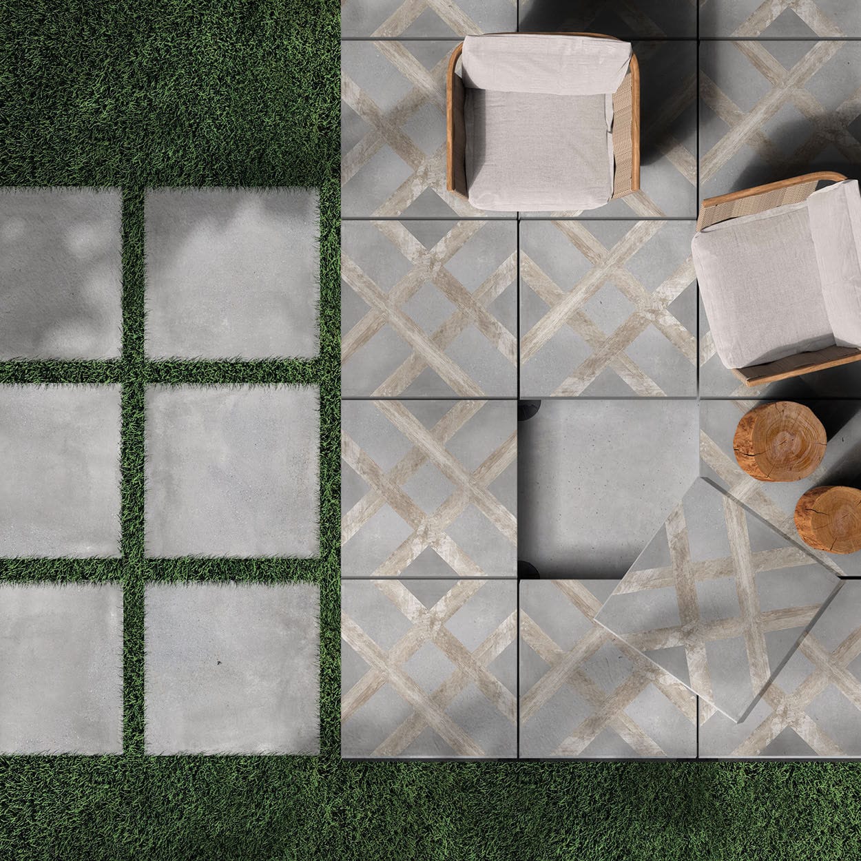 Porcelain stoneware tile - CONCRETE H20 - Frassinoro Ceramiche - matte ...