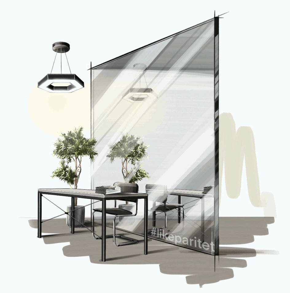 Safety glass panel - PARITET LLC - insulating / mirror effect / silver ...