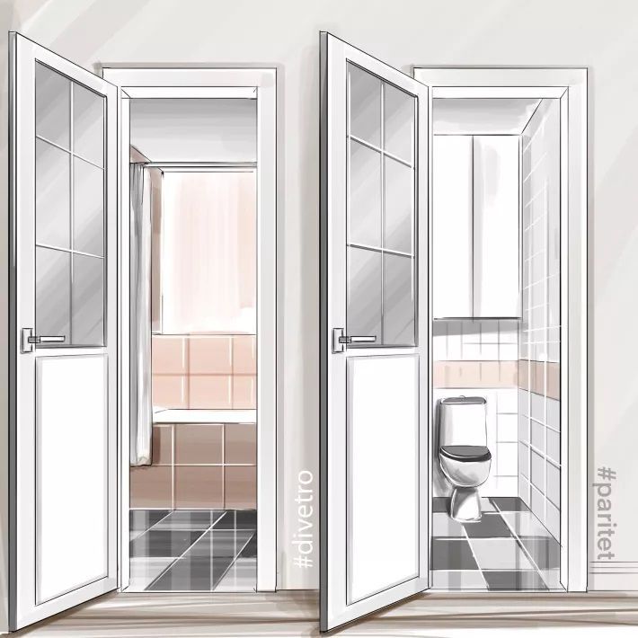 Interior door - PARITET LLC - plastic / swing / contemporary