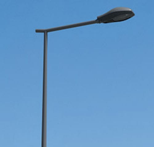 Powder-coated steel lamp post arm - KARMA - ECLATEC International