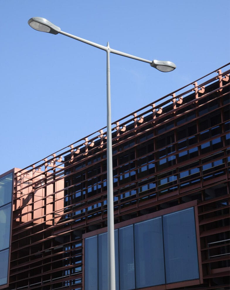 Steel lamp post arm - TEO - ECLATEC International - cast aluminum