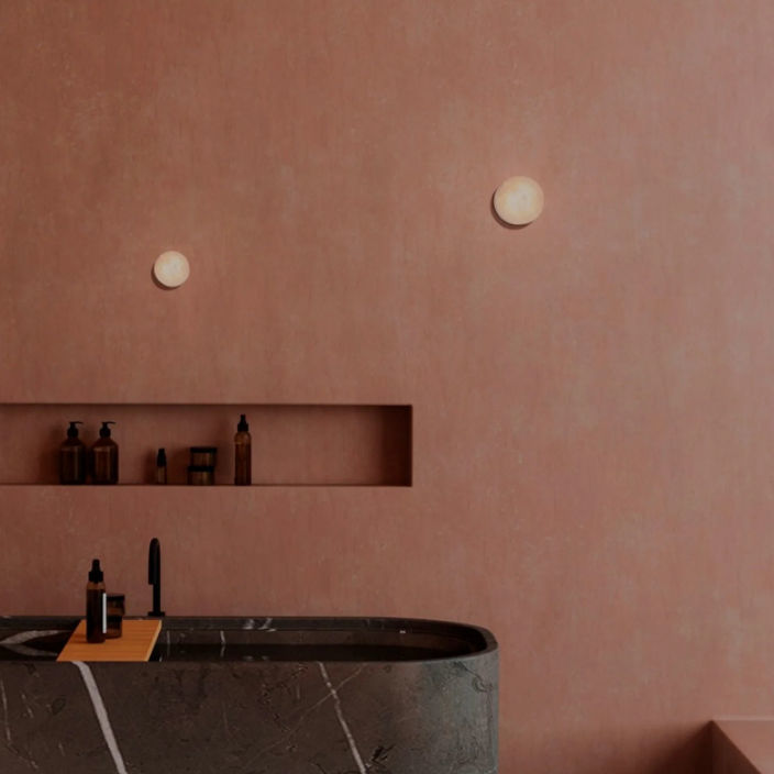 Minimalist design wall light - ROCK - Robin Lamps - indoor / aluminum ...