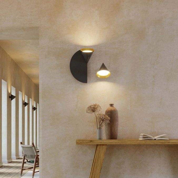 Contemporary wall light - RUBI - Robin Lamps - indoor / iron / conical