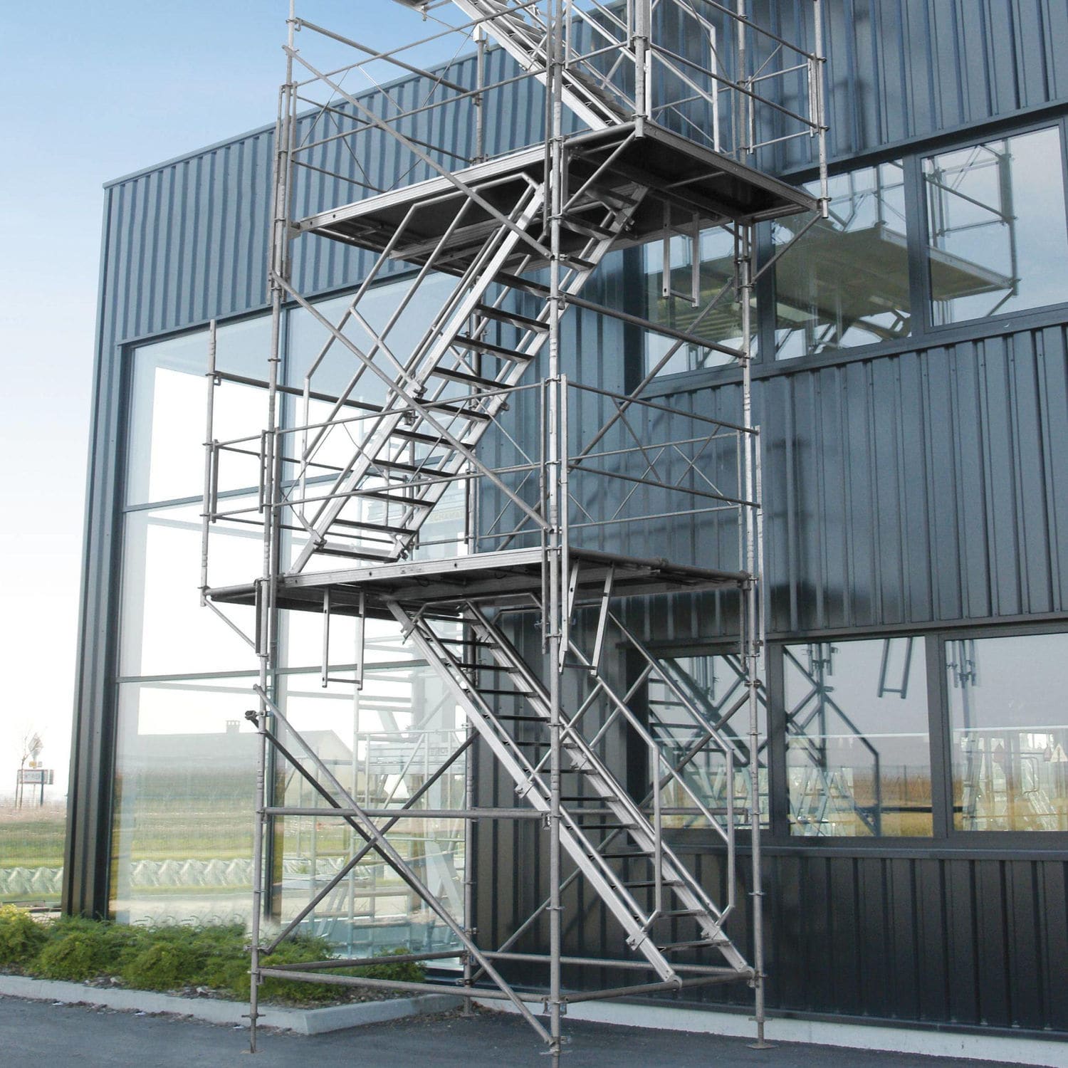 Aluminum scaffolding - FORTEC - FORTAL - steel / wooden / universal