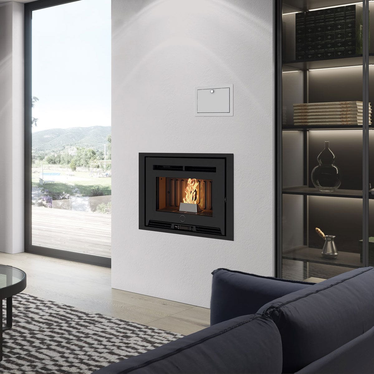 Pellet fireplace insert - Pellek80 Evo - EK63 - cast iron ...