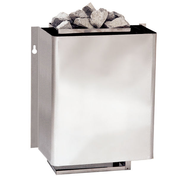 Electric sauna heater - W 25 - EWALD LANG - 0 - 5 kW / wall-mounted / chrome steel