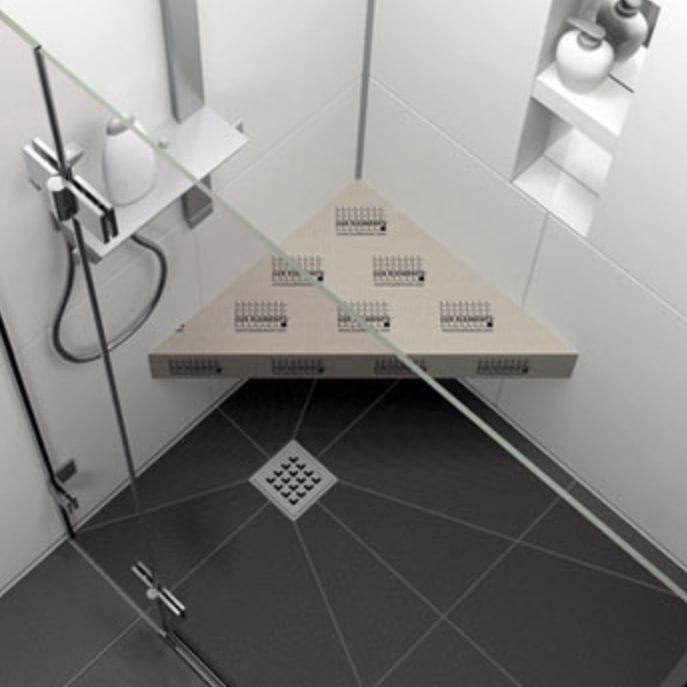 Contemporary bench - RELAX-BA-CO FLOAT - LUX ELEMENTS - plaster ...