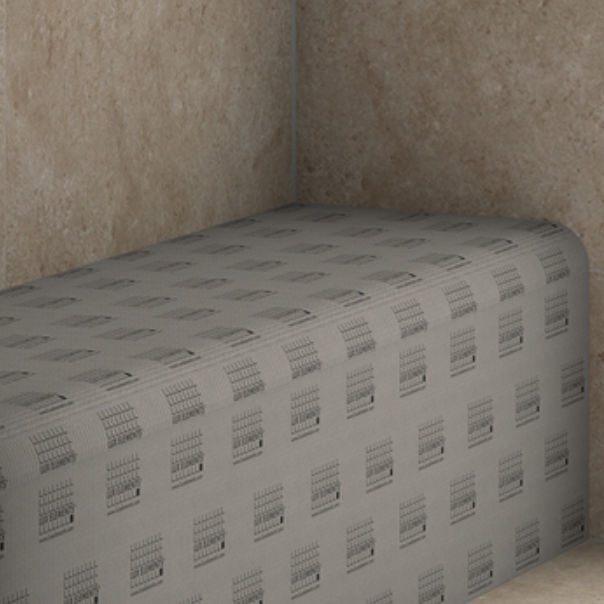 Contemporary bench - RELAX-BA CUT - LUX ELEMENTS - plaster / with ...