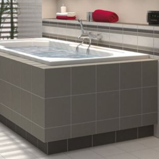 Rectangular bathtub surround - TOP-WP series - LUX ELEMENTS - oval ...