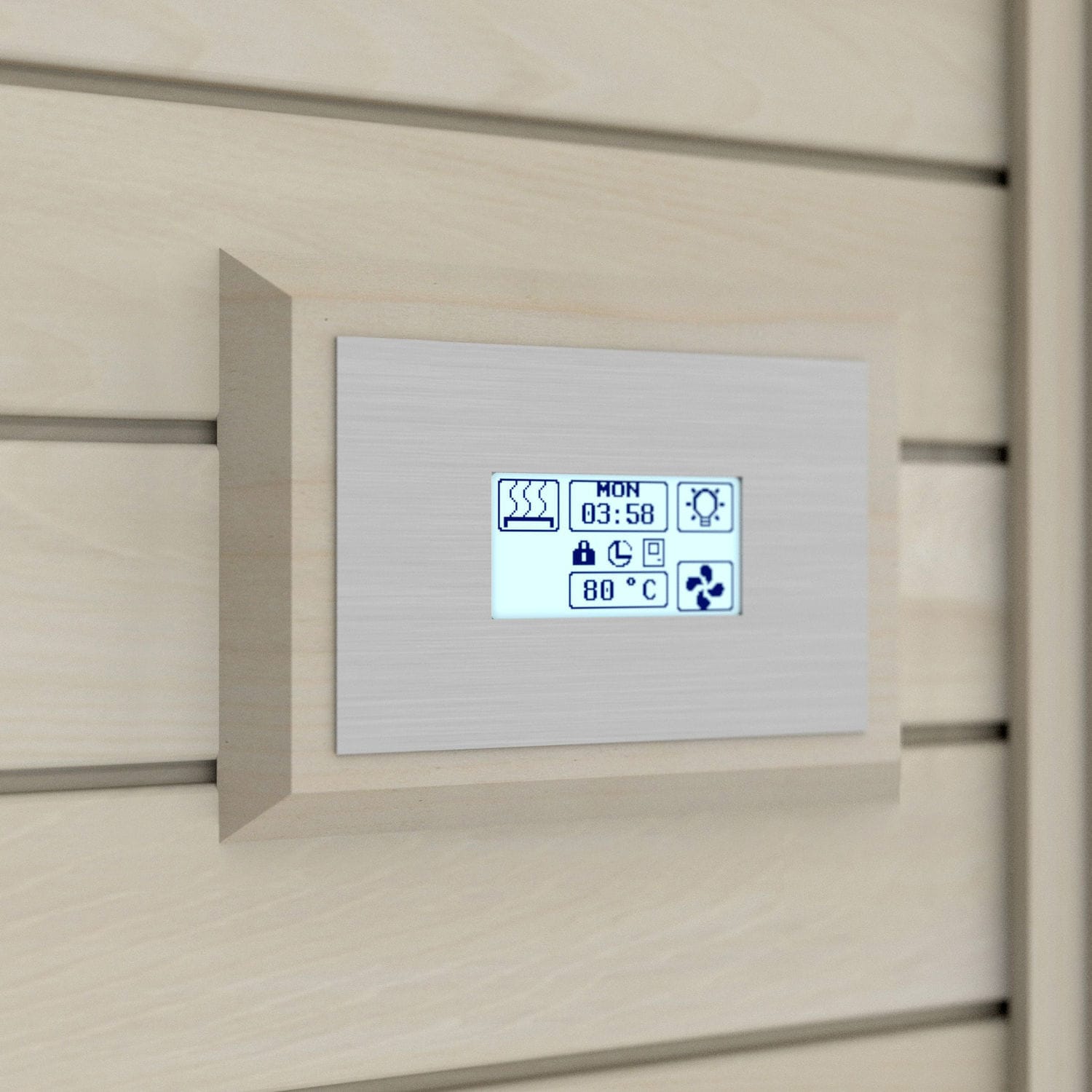 Built-in heating controller - INNOVA STAINLESS STEEL - Sawo - remote ...