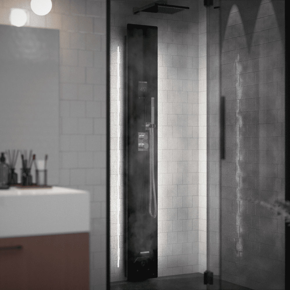 Commercial shower column - STELLA 2/4 - Tylö - chrome finish / wall ...