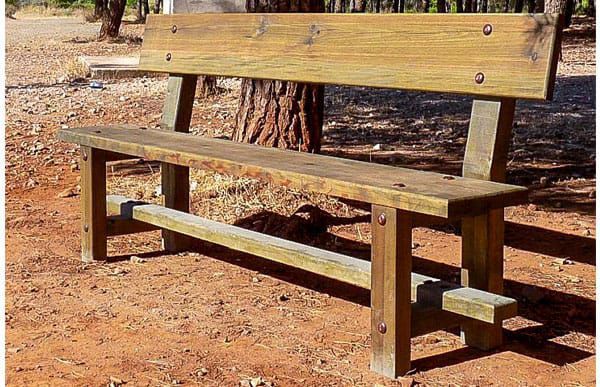 Contemporary public bench - BENCHES - Maderas Menur - wooden / without ...