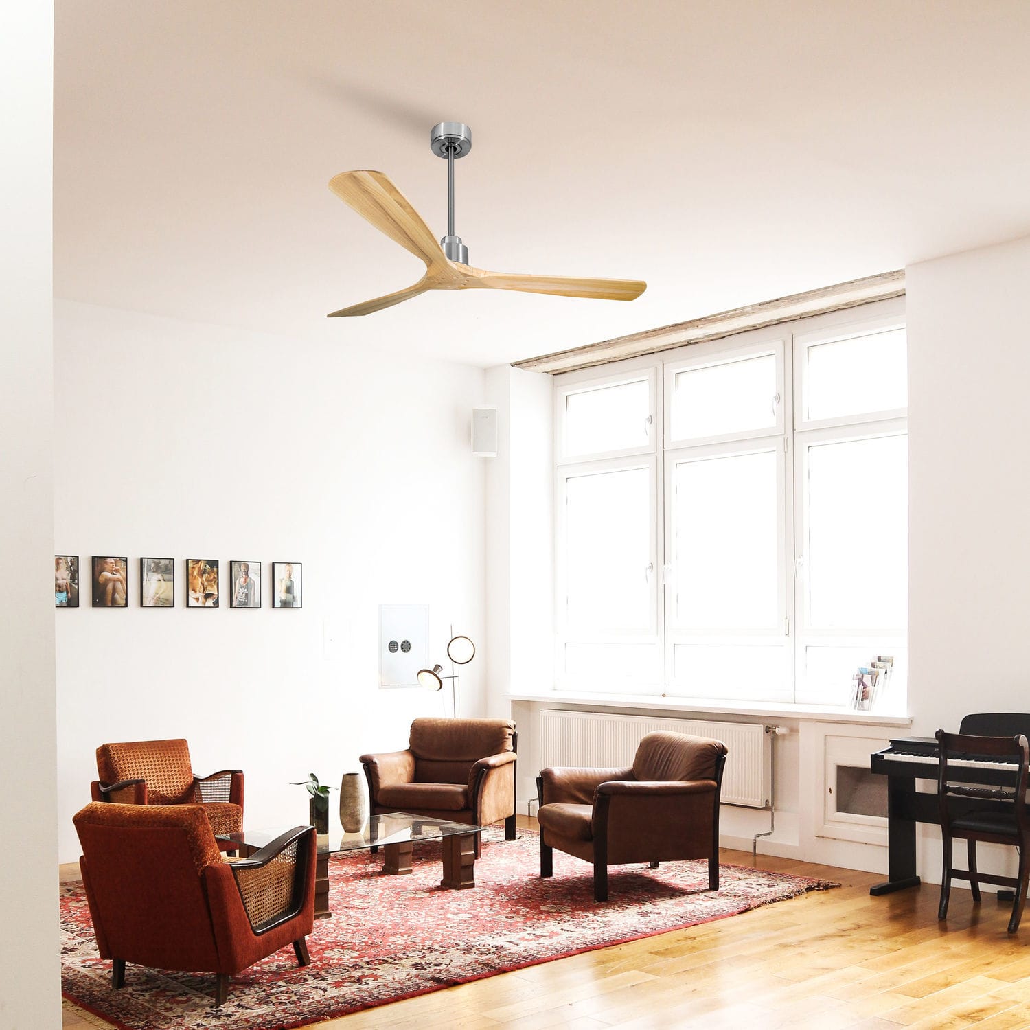 Ceiling-mounted fan - TE3_CP6SW166 - KLASSFAN - axial / residential ...