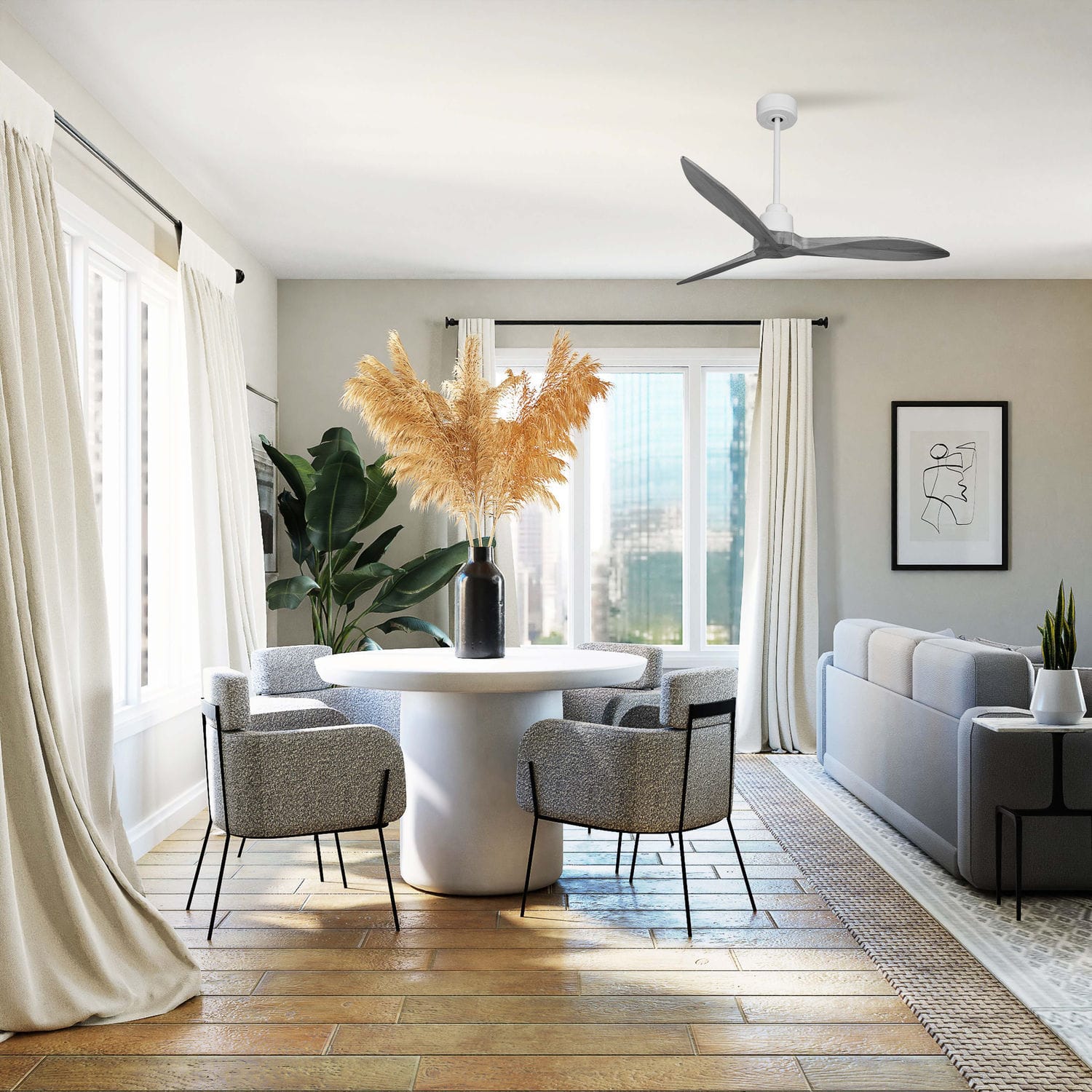 Ceiling-mounted fan - TE4_P8Gr132 - KLASSFAN - axial / residential / indoor