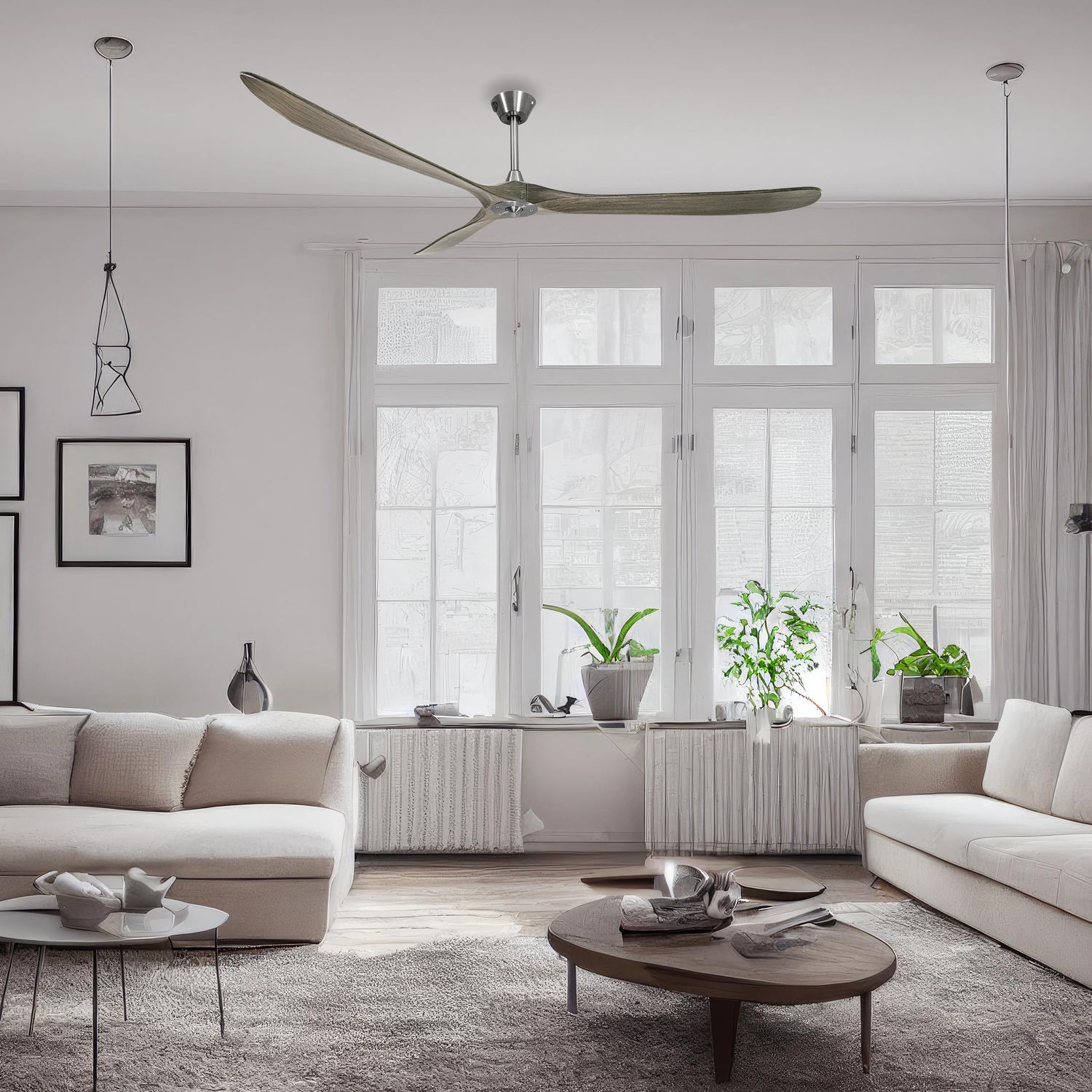Residential ceiling fan - DC3_P7GR178 - KLASSFAN - indoor / ABS / WiFi