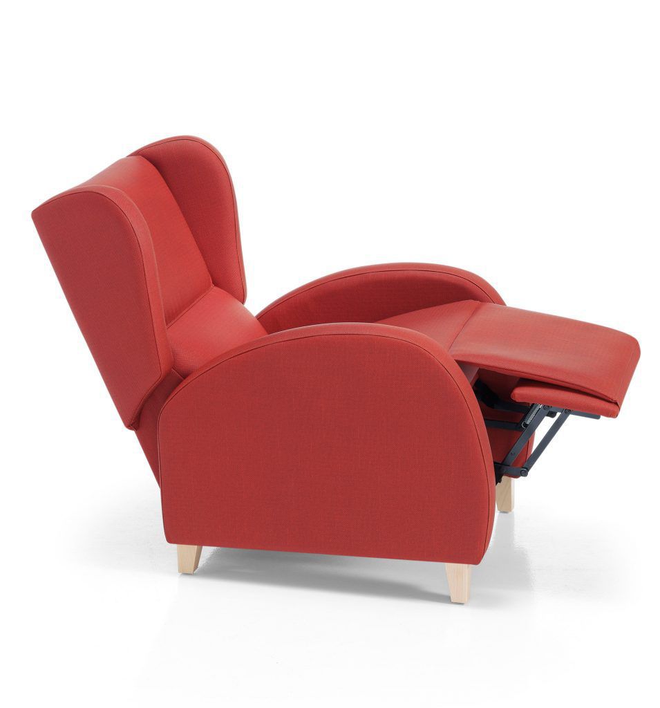 Traditional relaxing armchair - NEW CLOE - Seniorcare - fabric / solid ...