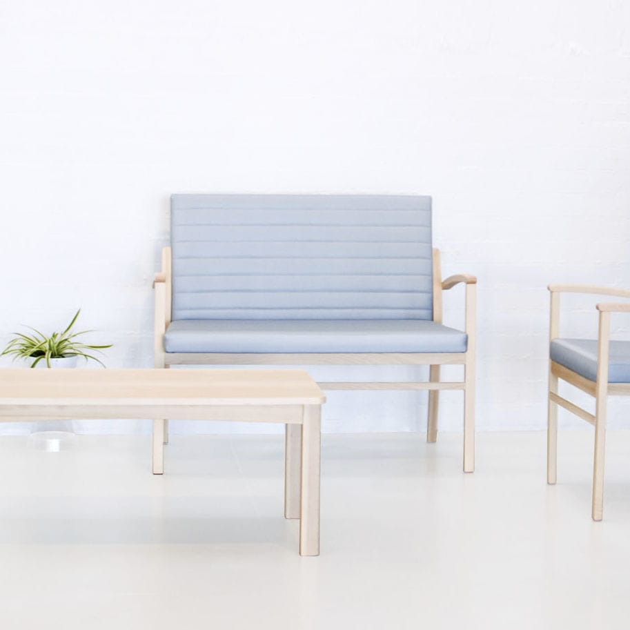 Scandinavian design upholstered bench - ARIS - Seniorcare - fabric ...
