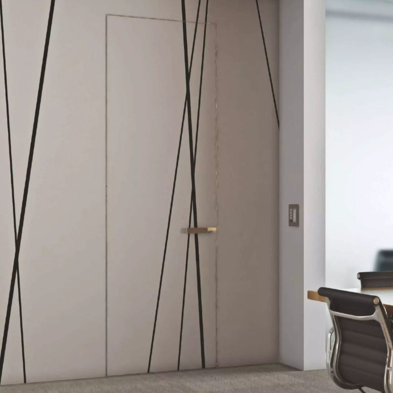 Interior door - Alora - IN WOOD LLC - wooden / swing / contemporary