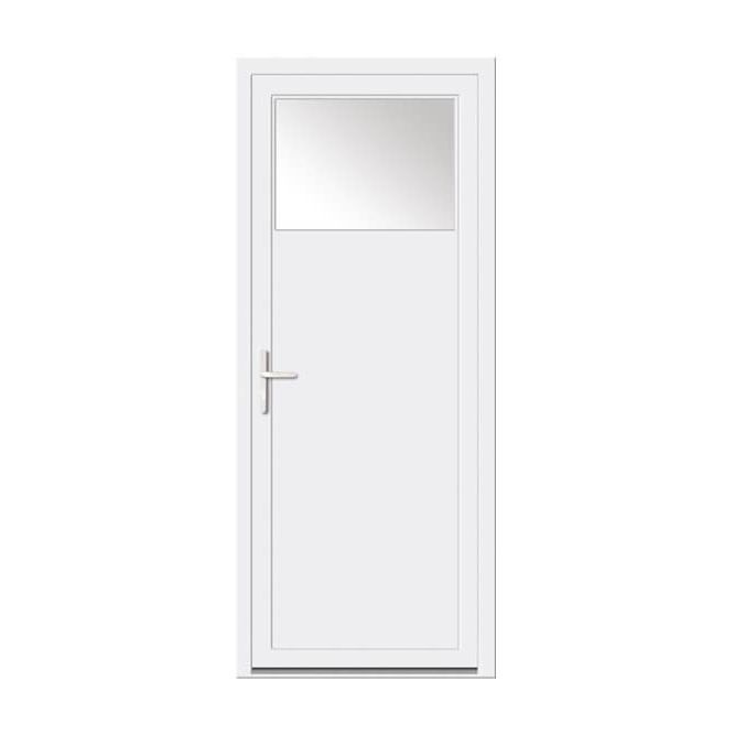 Service door - VEKA - USINE-ONLINE - steel / PVC / swing