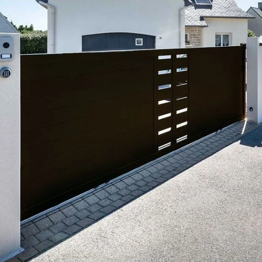 Sliding gate - Soazic - USINE-ONLINE - right / left / aluminum