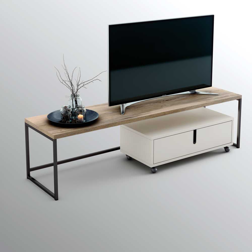 Contemporary TV cabinet - FIVE - OLUT - lowboard / with drawers / oak