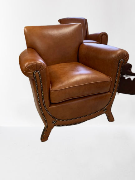 Traditional club chair - Brighton - L'Atelier du Club - leather / fir ...