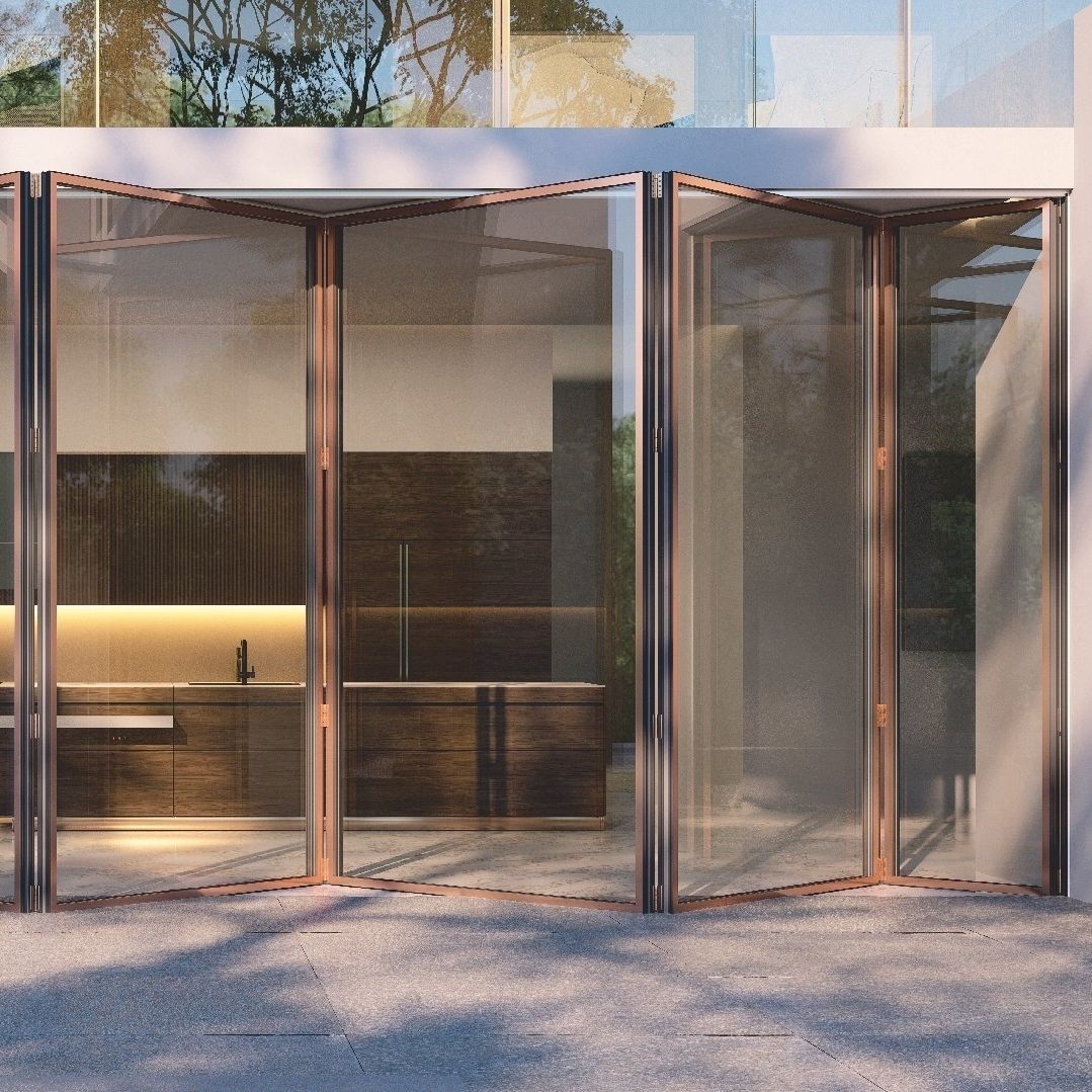 Folding door - MOTION 60PS - MOTION FACADES - exterior / glass / aluminum