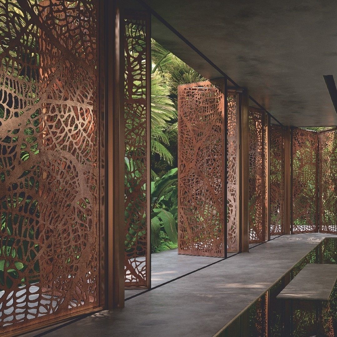 Folding solar shading - Motion 10000 - MOTION FACADES - aluminum / for ...