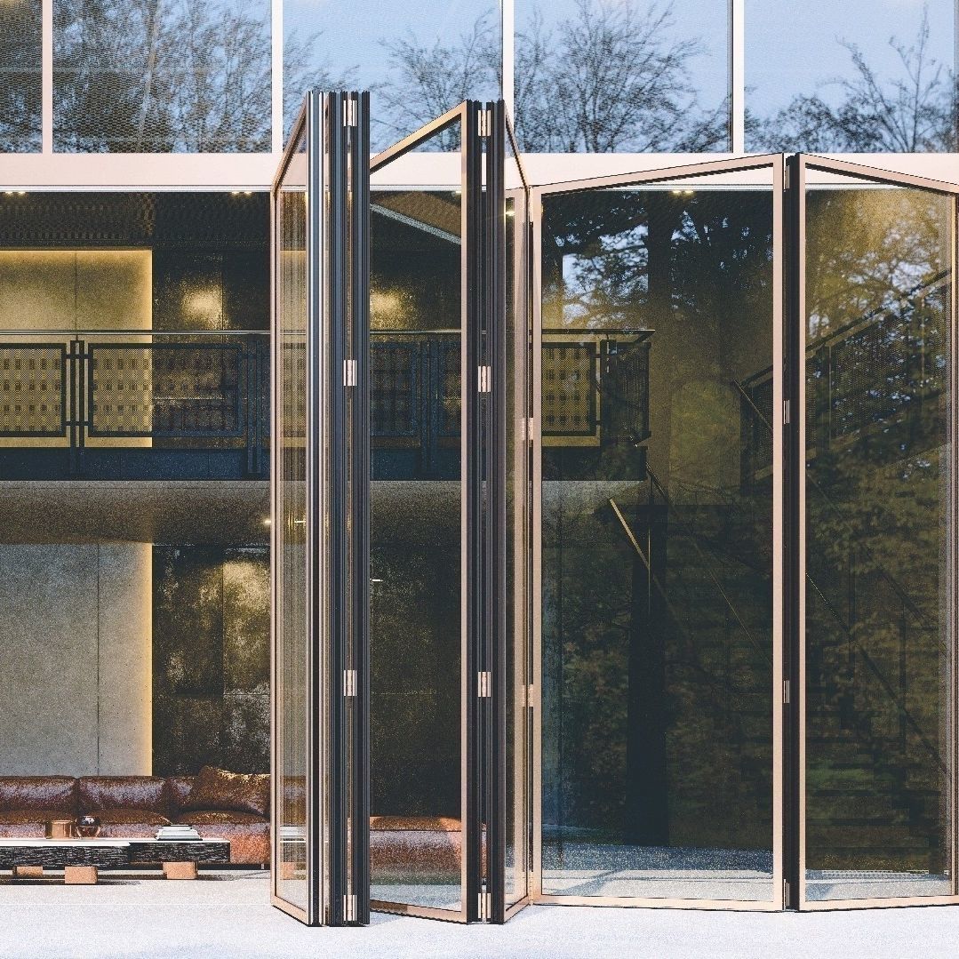 Folding door - Motion 60FS - MOTION FACADES - entry / aluminum / minimal