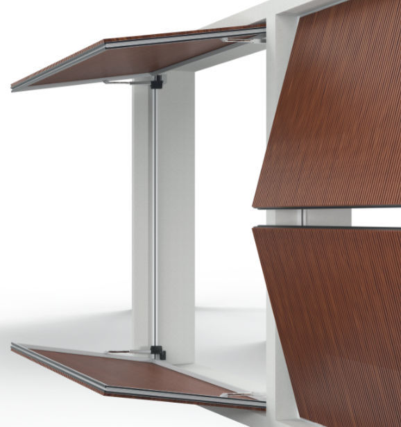 Hinged solar shading - Motion 10700 - MOTION FACADES - aluminum / for ...