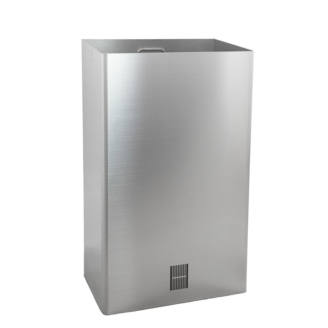 Hygienic trash can - SYNOX - LOGGERE - wall-mounted / stainless steel ...