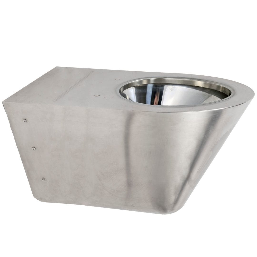 Wall-hung toilet - TYTON I - LOGGERE - stainless steel / home / commercial