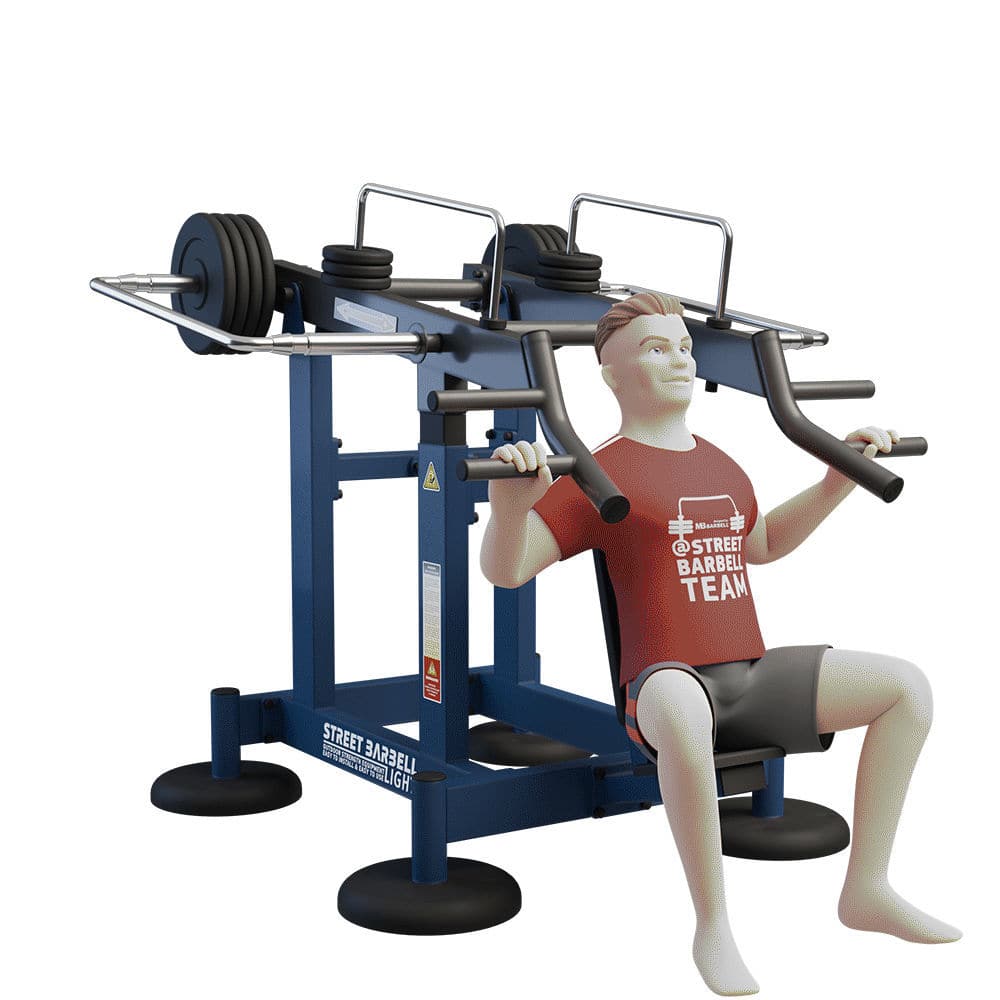 Shoulder press weight training machine - MB 7.63 - Streetbarbell ...