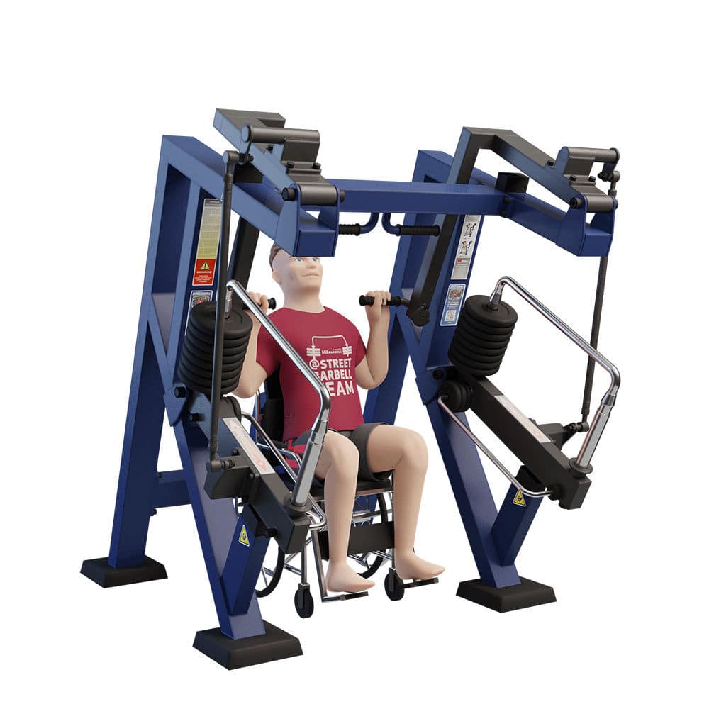 Shoulder press weight training machine - MB 7.29.3 STREETBARBELL+ ...