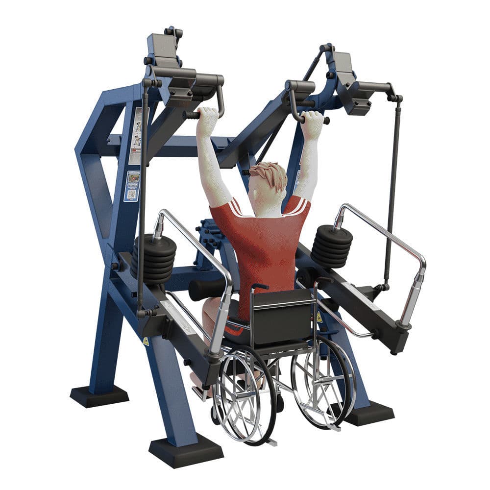 Lat pulldown weight training machine - MB 7.38.3 STREETBARBELL+ ...