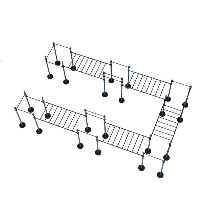 Public space fitness trail ladder - MB 7.60/1 - Streetbarbell