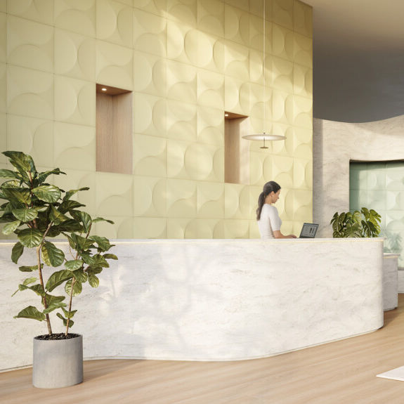 Interior decorative panel - Blossoming - Durasein - cover / Solid ...